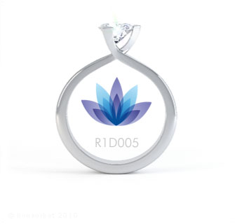 Tressa 3 Claw Solitaire Diamond Engagement Ring