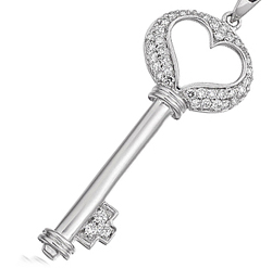 Diamond Key Pendants - Unlocking the Romance