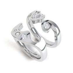 Interlocking Diamond Rings - Getting a Perfect Fit by CAD Design