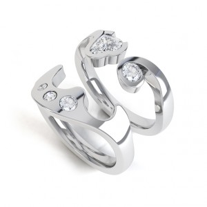 Interlocking Diamond Rings - Getting a Perfect Fit by CAD Design