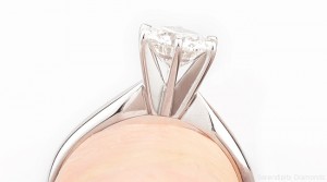 Todays Photograph - 1 Carat Round Diamond Within Tiffany Style Setting