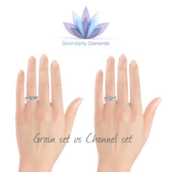 Wedding & Eternity Ring Styles - Channel Set vs Grain Set