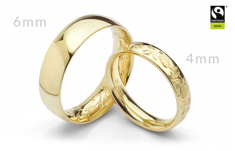 Popular Wedding Ring Widths Shown on the Finger
