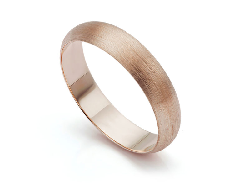 Brushed Metal Wedding Rings - Satin Finish Wedding Bands