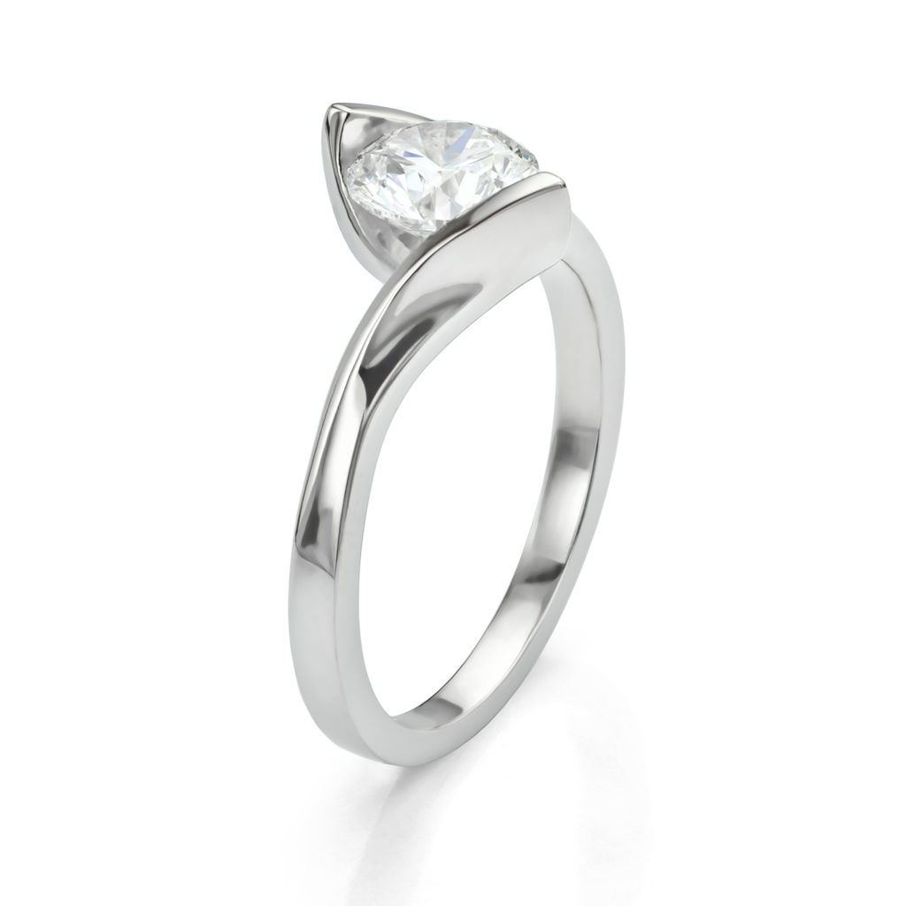 Floating Diamond Necklaces & Rings. Deceptively Simple Settings.