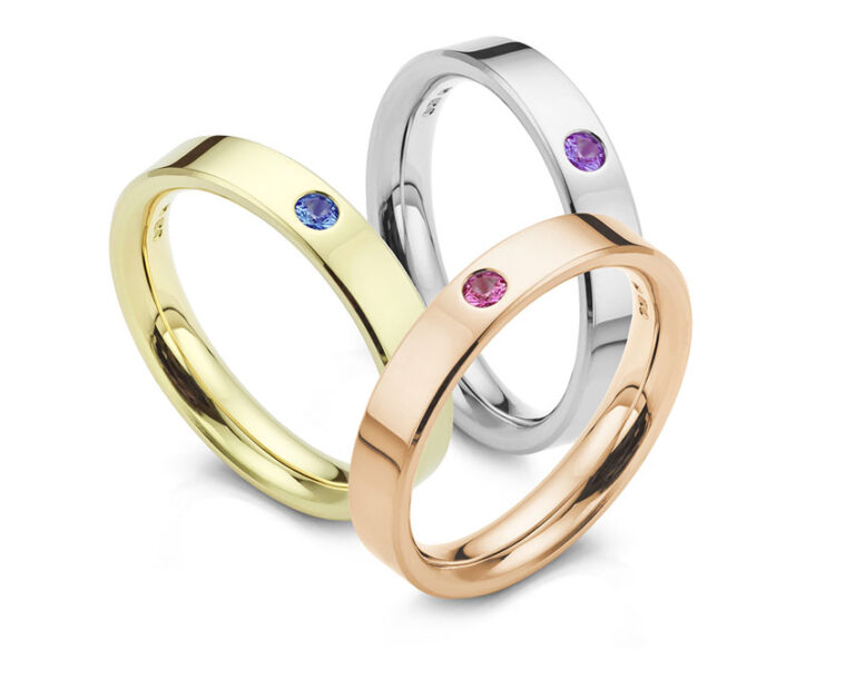 10 Unique Matching Wedding Bands His Hers for Bride and Groom