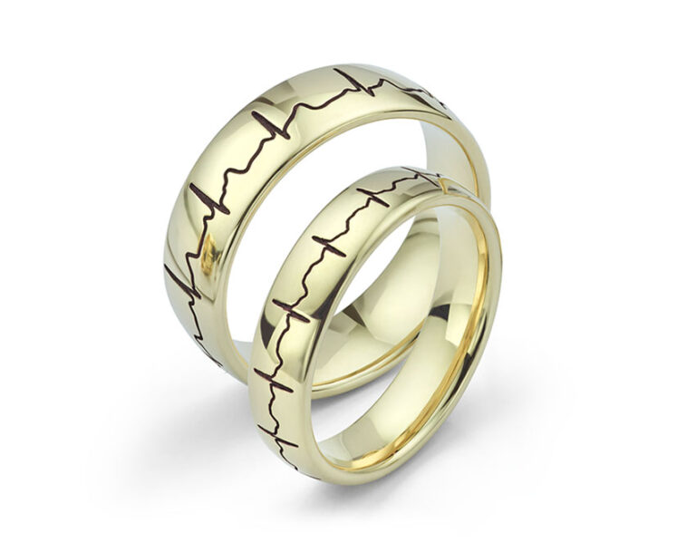 10 Unique Matching Wedding Bands His Hers for Bride and Groom