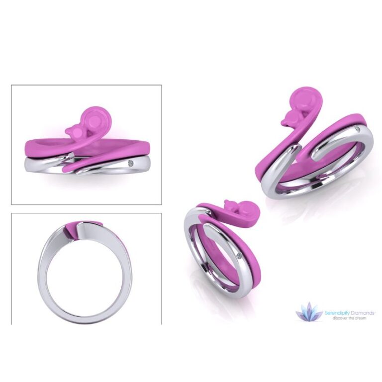 CAD vs Finished Ring - Examples Of CAD And Finished Jewellery