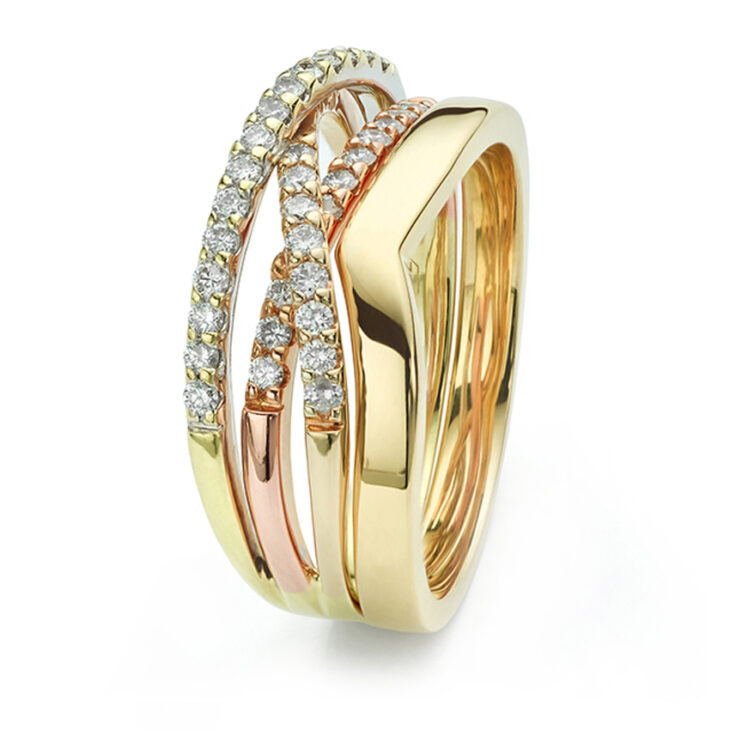 Wishbone Wedding Rings - V Shaped & Chevron Wedding Rings