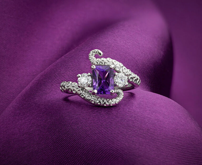 Ocean Themed Engagement Rings & The Kraken Ring