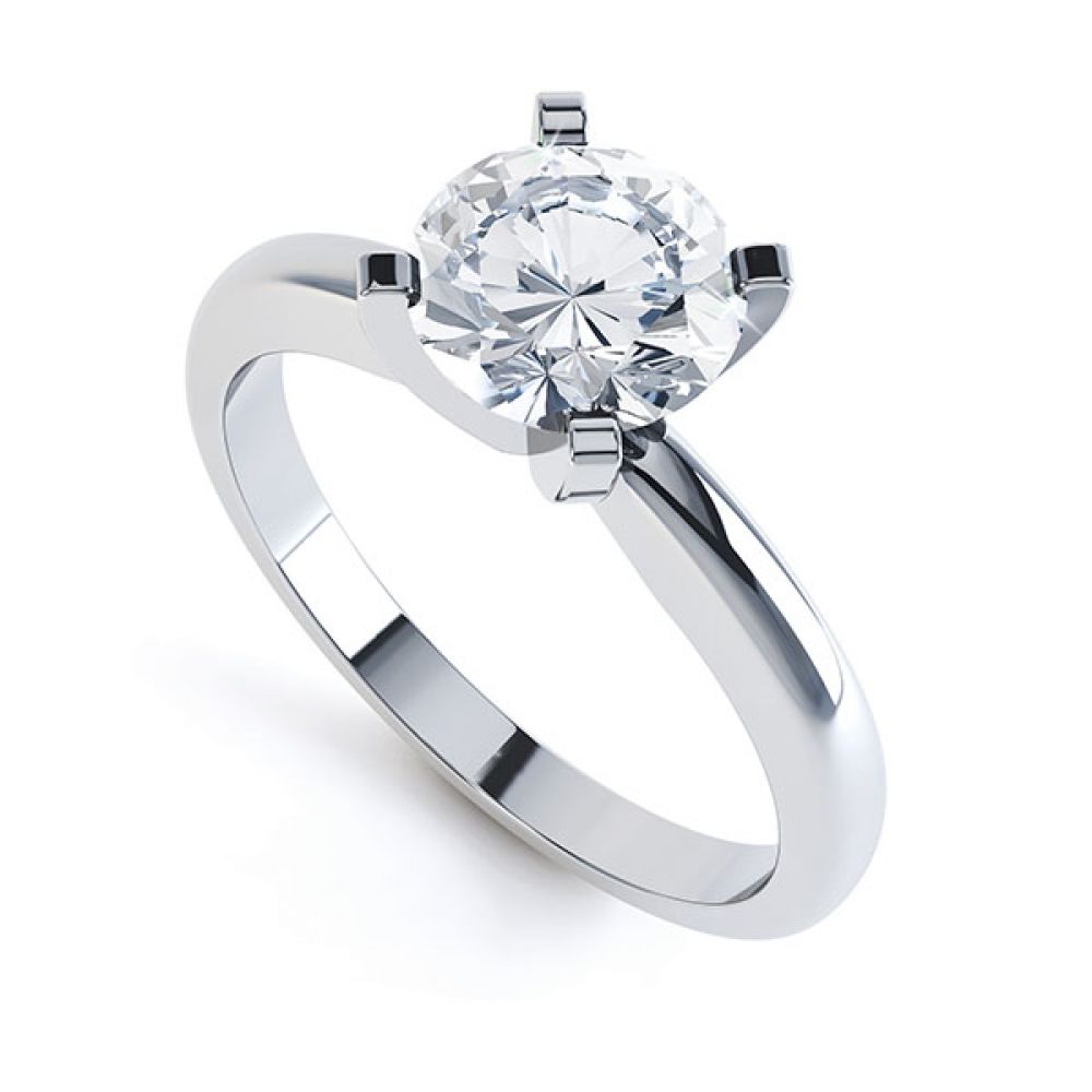 AVA 4 Claw Diamond Solitaire Engagement Ring