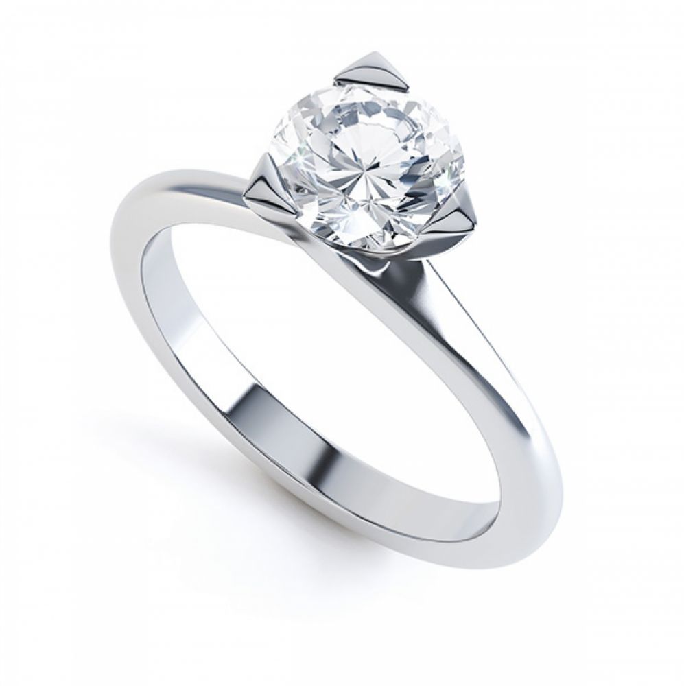 Tressa 3 Claw Solitaire Diamond Engagement Ring