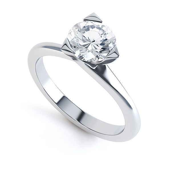 Tressa 3 Claw Solitaire Diamond Engagement Ring