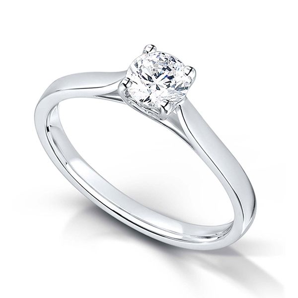 Engagement Ring with Heart Setting | Odette Solitaire Design