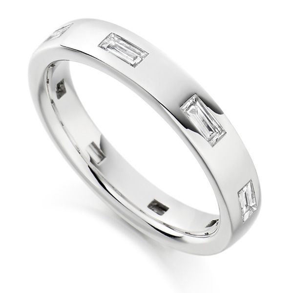 0.55cts Flush Set Baguette Cut Diamond Band