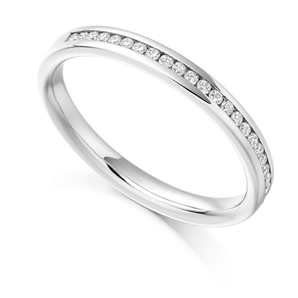 0.15ct Round Half Diamond Eternity Band