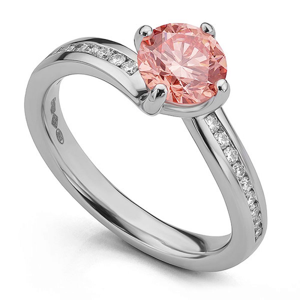 Natural Pink Diamond Engagement Ring A Symphony Of Color: Natural