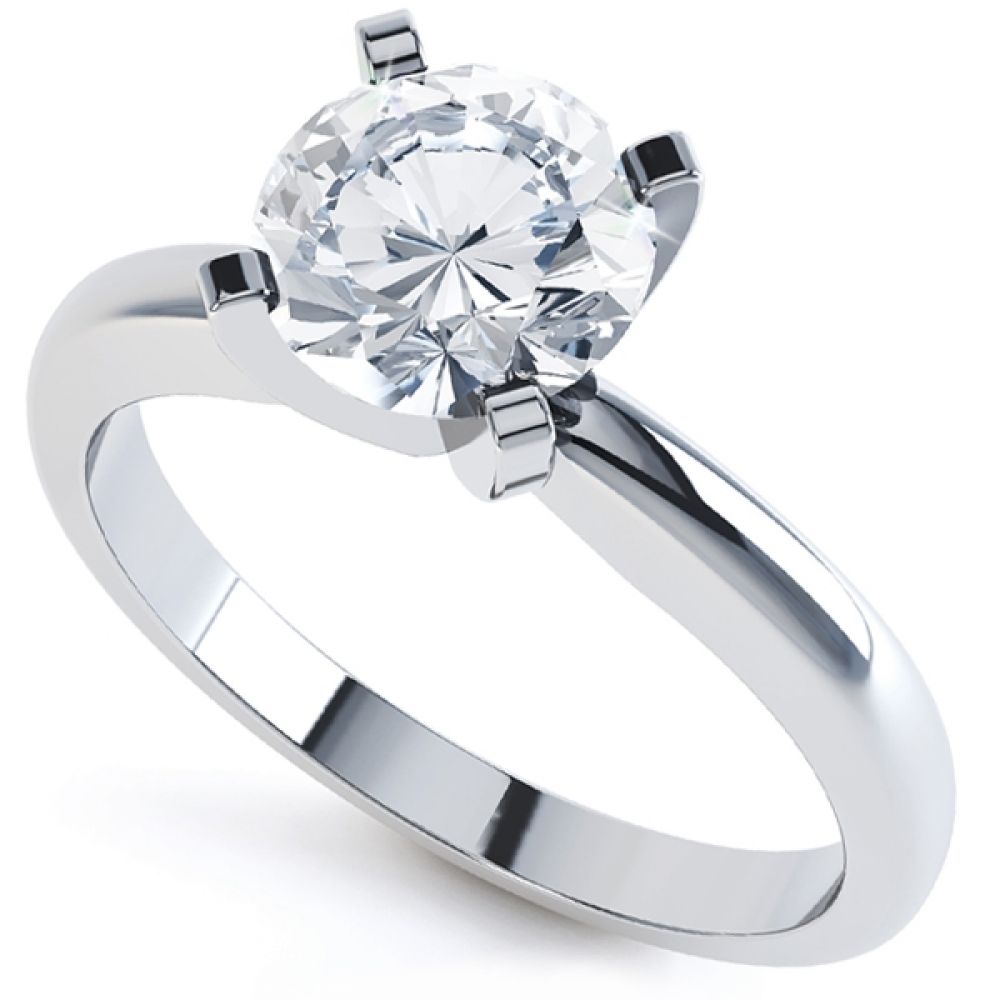 0.43cts EVS2 Tiffany Style 4 Claw Engagement Ring