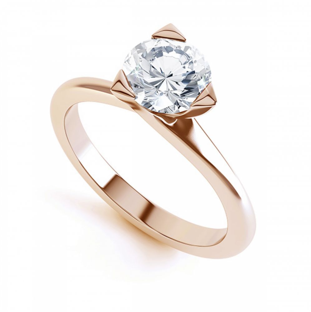 Tressa 3 Claw Solitaire Diamond Engagement Ring