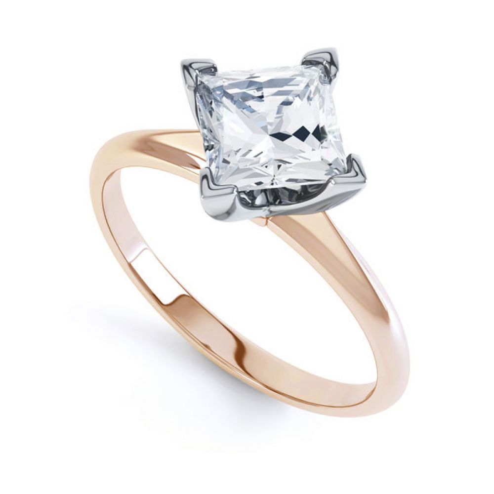 Compass Set 4 Claw Princess Cut Diamond Ring