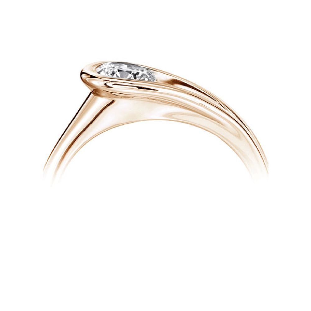Loop Bezel Round Solitaire Engagement Ring