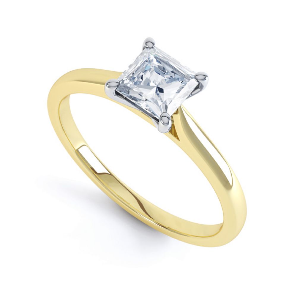 4 Prong Princess Engagement Ring Wedfit Setting