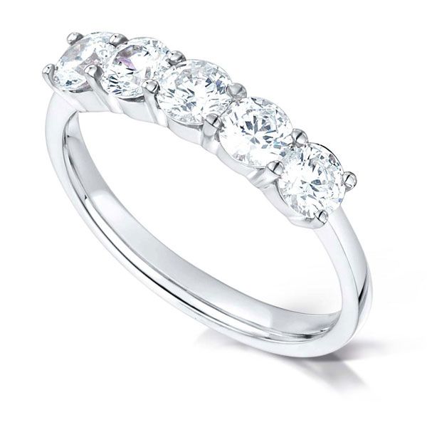 5 Stone Diamond Ring with Claw Setting
