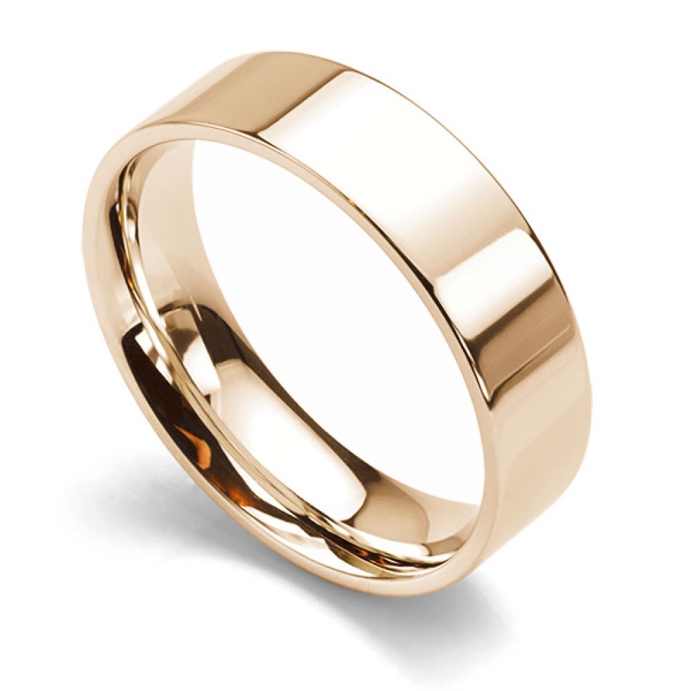 Medium Weight Flat Court Wedding Ring