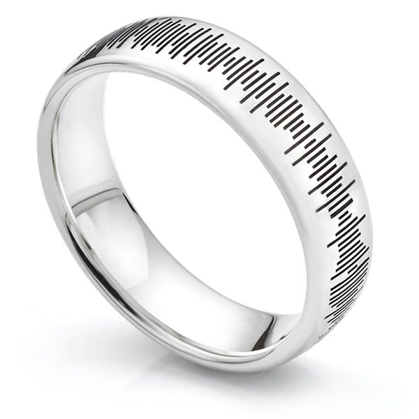 Sound Wave Wedding Ring