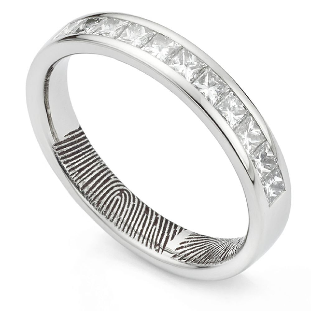 Fingerprint Eternity Ring - Fingerprint Diamond Eternity Ring