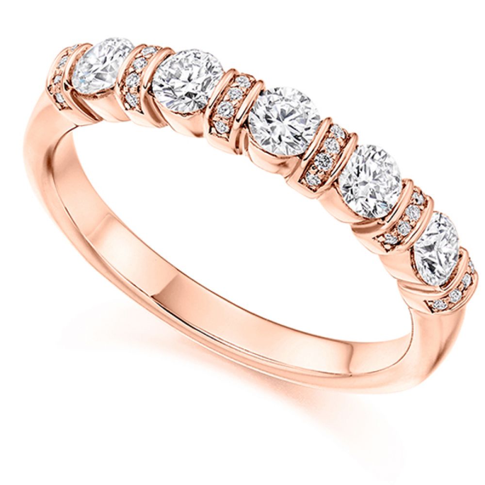 Bar Set Diamond Eternity ring