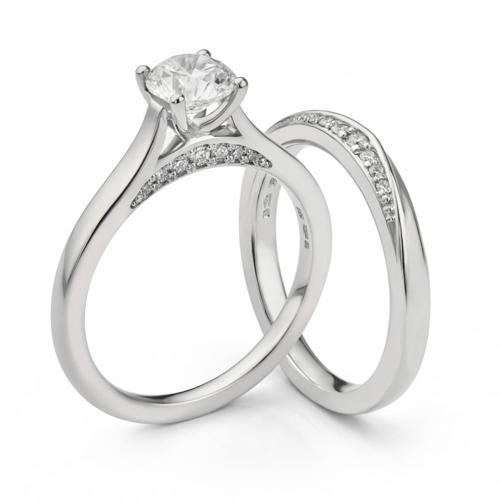 Treasured Moments Diamond Accented Engagement Ring