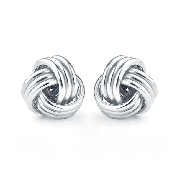 9ct Gold Knot Earrings - Gold Knot Stud Earrings