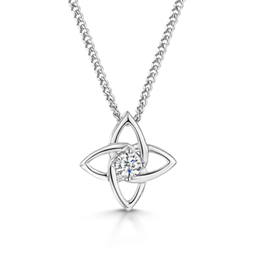 Celtic Star Diamond Necklace