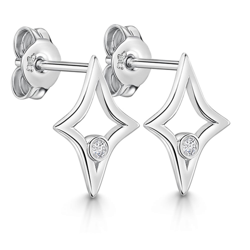North Star Diamond Earrings