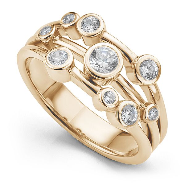 0.5-Carat Lab-Grown Diamond Bubble Ring