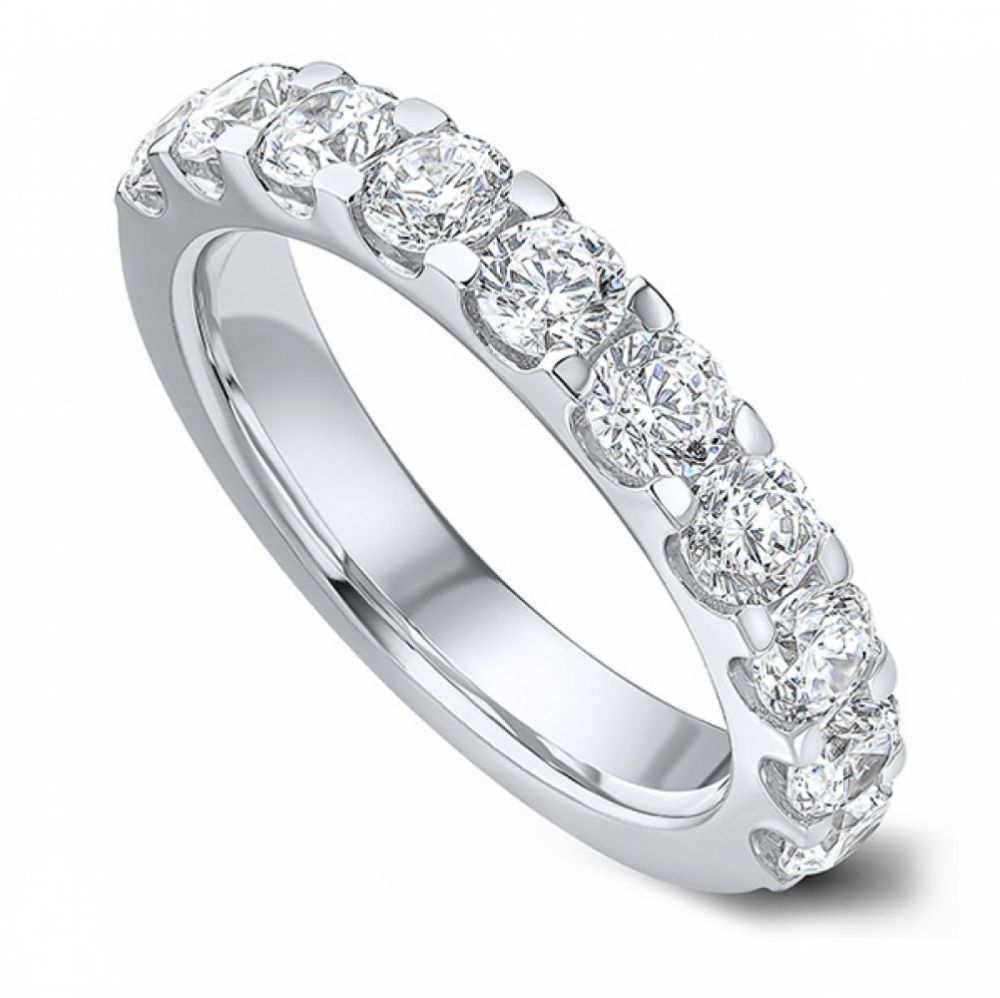 3 Carat Lab-Grown Diamond Full Eternity Ring Claw Setting