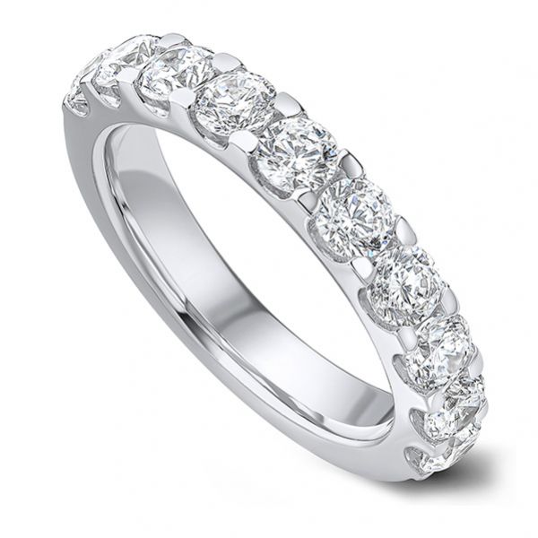3 Carat Lab-Grown Diamond Full Eternity Ring Claw Setting