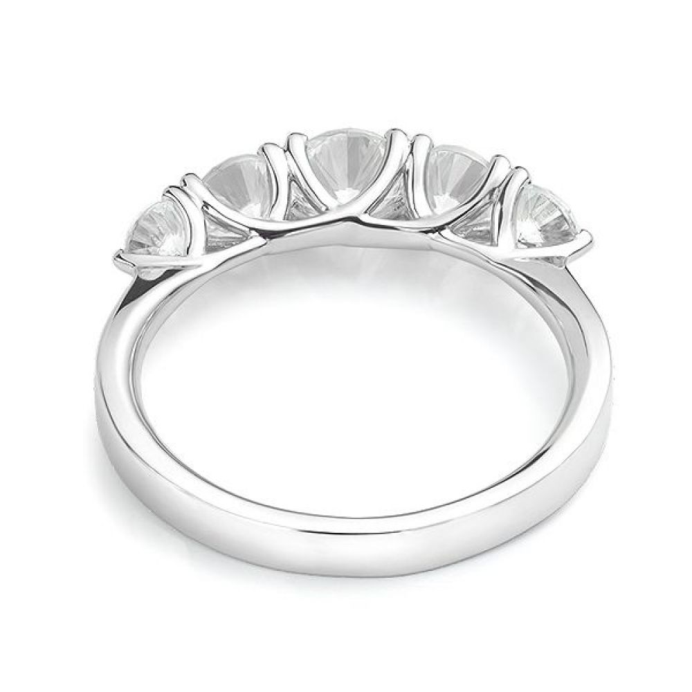 Five Stone Graduated Diamond Trellis Eternity Ring