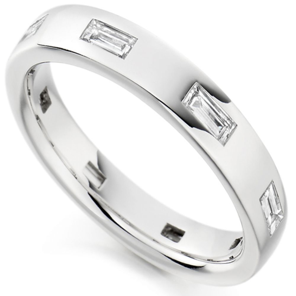 0.55cts Flush Set Baguette Cut Diamond Band