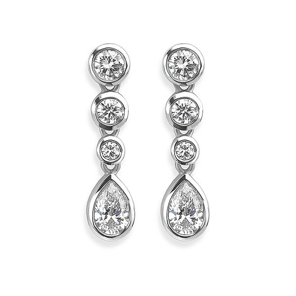 Bespoke Diamond Drop Earrings