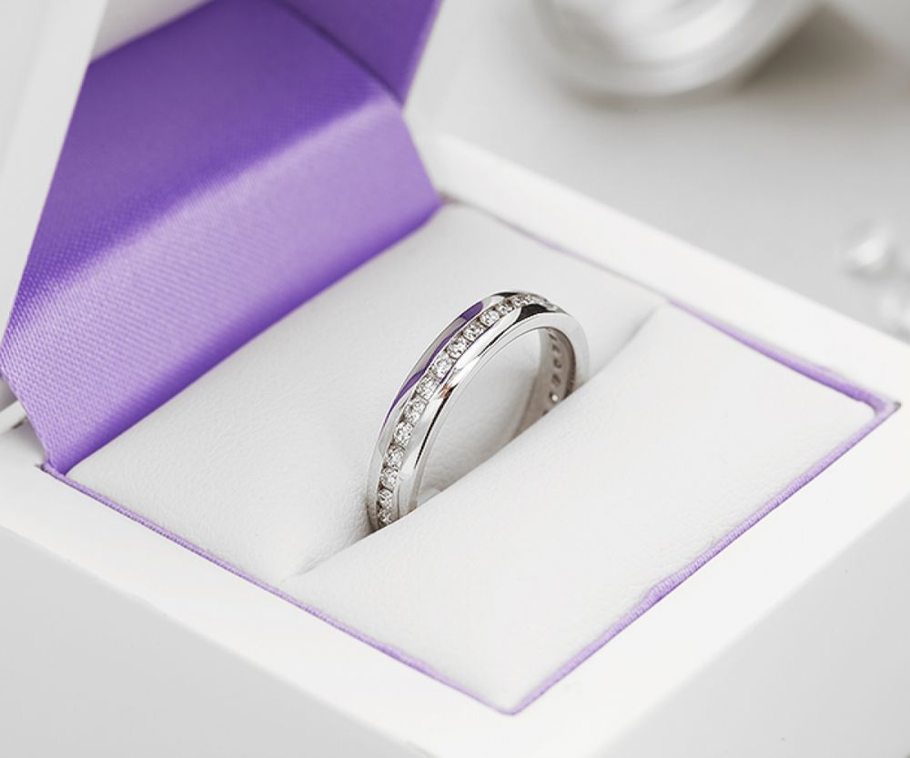 Full Diamond Wedding Rings