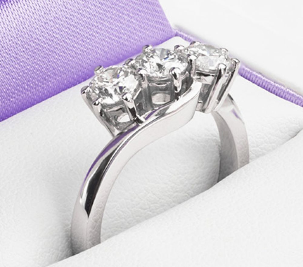 Three Stone Diamond Rings | Diamond Trilogy Rings
