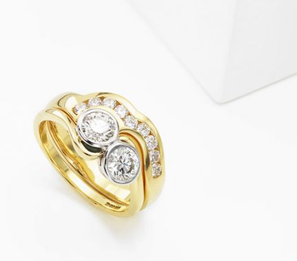 2 Stone Engagement Rings | Two Stone Diamond Engagement Rings