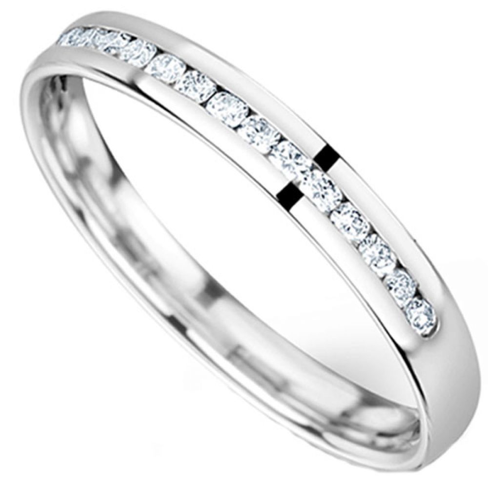 Lightweight Diamond Set Wedding Ring