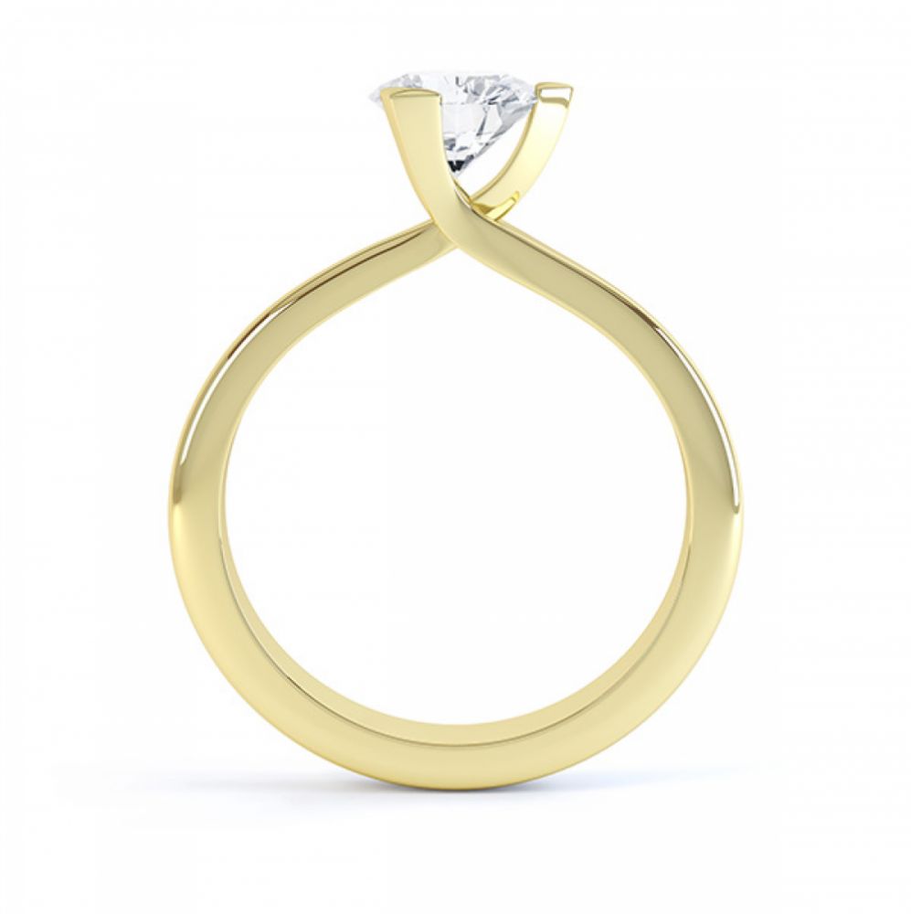 Tressa 3 Claw Solitaire Diamond Engagement Ring