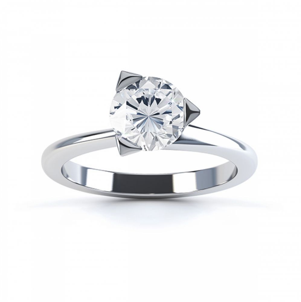 Tressa 3 Claw Solitaire Diamond Engagement Ring