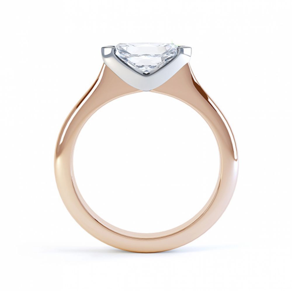 Sideways East-West Set Marquise Diamond Ring