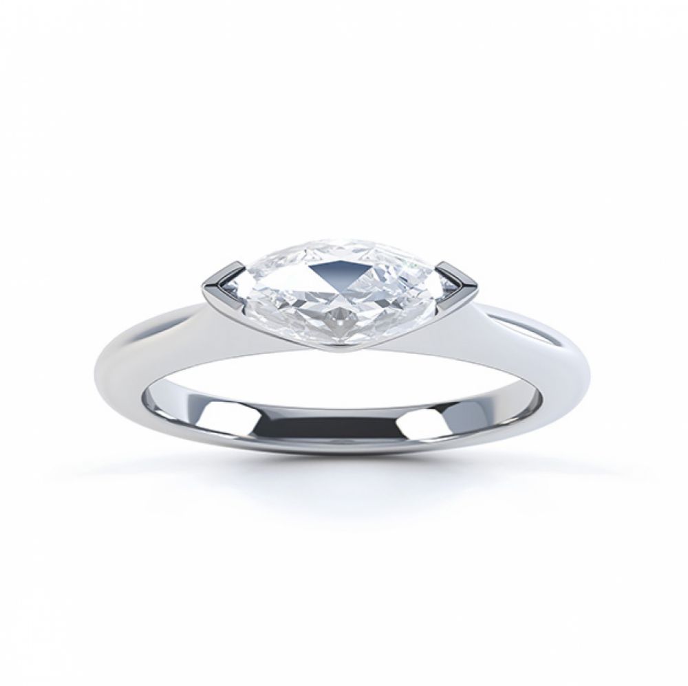 Atlantis - East-West Marquise Diamond Engagement Ring