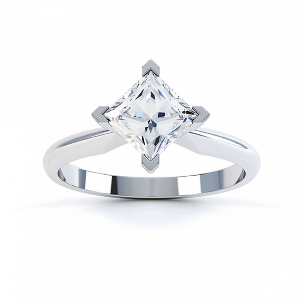Ignis 4 Claw Princess Cut Diamond Engagement Ring